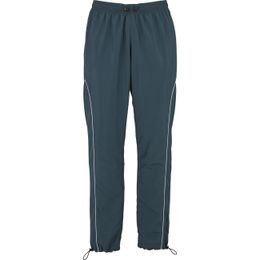 Jogginghose Urban Classics "Urban Classics Piped Panel Trackpants", Herren, Gr. 3XL, US-Gr&ouml;&szlig;en, bottlegr&uuml;n, 100% Polyester, gestreift, normal, Hosen Jogginghose