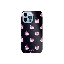 Glided Smartphoneh&uuml;lle 'Unicorn Meow Glided Handyh&uuml;lle' Damen Gr&ouml;&szlig;e iPhone 15 Plus schwarz