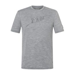 super.natural Merino T-Shirt M HIKING TEE in grau | Gr.: L
