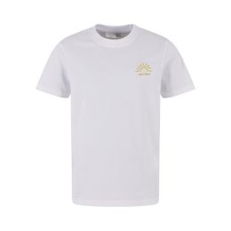 MisterTee Jungen T-Shirt "MisterTee Let It Shine Sun EMB Tee"wei&szlig;, Gr. 158, bedruckt, 100% Baumwolle, Shirts