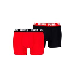 Puma Boxershort 2er Pack in Schwarz/Rot | Gr.: XXL