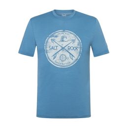 super.natural Merino T-Shirt SALT & ROCK in blau | Gr.: XL