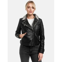 Tazzio Lederjacke "F511" - in Schwarz | Gr.: S