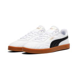Sneaker Puma "CLUB II INDOOR", Herren, Gr. 40, Puma wei&szlig;, Puma schwarz, gum, unifarben, Schuhe Sneaker, mit Schn&uuml;rung, niedrige Schuhh&ouml;he, nicht herausnehmbare Innensohle