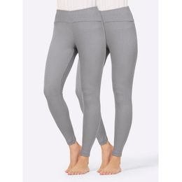 WITT WEIDEN Leggings in steingrau | Gr.: 36-38