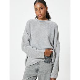 KOTON Sweatshirt Damen Gr&ouml;&szlig;e XXXS grau
