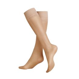 Kunert Knee High Socks 'Perfect Shine 15' female Beige size 39-42