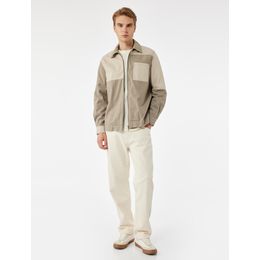 KOTON Jacke Herren Gr&ouml;&szlig;e XS beige / grau