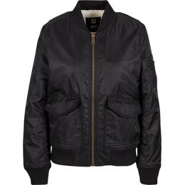 Brandit Jacke "Women Sherpa Bomberjacket" in Schwarz | Gr.: L