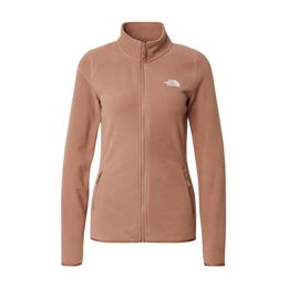 The North Face Fleecejacke '100 Glasier' Damen Gr&ouml;&szlig;e M mokka / wei&szlig;