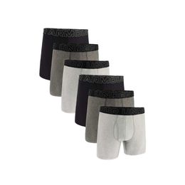 Under Armour Boxershort 6er Pack in Schwarz/Grau | Gr.: XXL