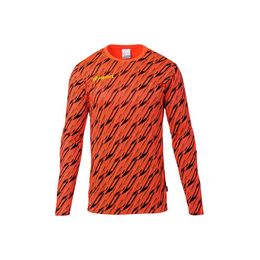 Uhlsport Torwartbekleidung Progressive in fluo rot/schwarz/fluo gel | Gr.: M