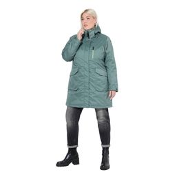 Ulla Popken Parka in grau gr&uuml;n | Gr.: 42-44