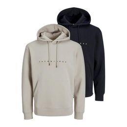 Jack & Jones Jack & Jones Sweatshirt / Hoodie Star in Schwarz / beige | Gr.: S