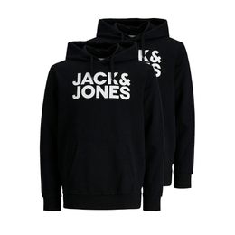 Jack & Jones Jack & Jones Sweatshirt / Hoodie Corp in Schwarz / wei&szlig; | Gr.: XL
