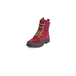 vitaform Veloursleder Stiefeletten in bordeaux | Gr.: 38