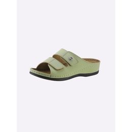 Franken Schuhe Pantolette FRANKEN-SCHUHE, Damen, Gr. 36, gr&uuml;n (pistazie), Lederimitat, Schuhe Pantolette