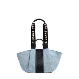 Pepe Jeans Handtasche 'Aria Merit' Damen Gr&ouml;&szlig;e One Size blue denim / schwarz