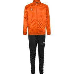Hummel Anzug Playful Tracksuit Kinder in SHOCKING ORANGE | Gr.: 140