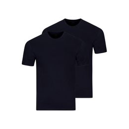 Ragman Unterhemd / Shirt Kurzarm Basic in Marine | Gr.: 4XL