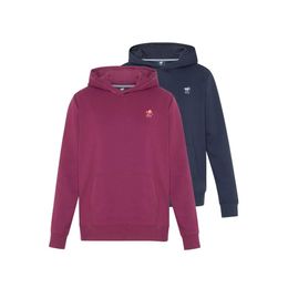 POLO SYLT Sweatshirt / Hoodie Basic in Lila / dunkelblau | Gr.: XL