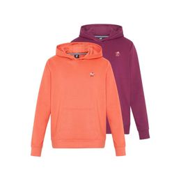POLO SYLT Sweatshirt / Hoodie Basic in Orange / lila | Gr.: L