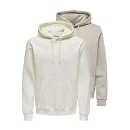 Only & Sons ONLY & SONS Sweatshirt / Hoodie Connor in Beige / creme | Gr.: M