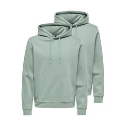 Only & Sons ONLY & SONS Sweatshirt / Hoodie Connor in Chinois green | Gr.: M