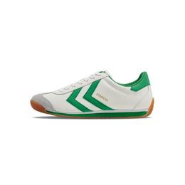 Hummel Schn&uuml;rsenkel Sneaker Stadion Erwachsene in WHITE/GREEN | Gr.: 40