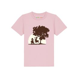 Watabout.kids T-Shirt 'Schaukeln' Jungen Gr&ouml;&szlig;e 104 elfenbein / braun / rosa
