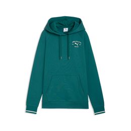 Kapuzensweatshirt Puma "CLASS RELAXED HOODIE TR", Herren, Gr. XL, emerald ice, Sweatware, Obermaterial: 68% Baumwolle, 32% Polyester, unifarben, relaxed fit normal, angesetztes B&uuml;ndchen, Sweatshirts, mit K&auml;ngurutasche, mit Kapuze