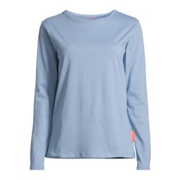 Sweatshirt SALZHAUT "Sweatshirt KANT", Damen, Gr. L, blau (ice blau), Obermaterial: 100% Baumwolle CO., Sweatshirts Sweatshirt