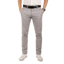 Yazubi Chinohose Dustin mit G&uuml;rtel in Hellgrau | Gr.: W33/L34