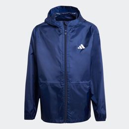 adidas Sportswear Sportjacke Jungen Gr&ouml;&szlig;e 140 dunkelblau / wei&szlig;