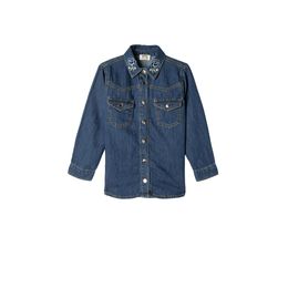 KOTON Jacke M&auml;dchen Gr&ouml;&szlig;e 146/152 blue denim / wei&szlig;