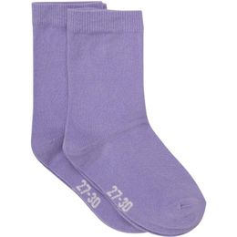 Minymo Kinder Socken "Ankle Sock (2-Pack)" in Lila | Gr.: 23-26