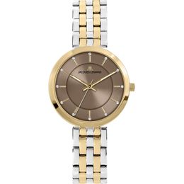Jacques Lemans Uhr Damen Gr&ouml;&szlig;e One Size braun / gold / silber / transparent
