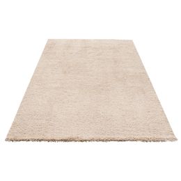 Teppich OTTO HOME "Desner, Hochflor Teppiche" Gr. 4, beige, B:160cm H:35mm L:230cm, Kunstfaser, Teppiche, Teppich, Mikrofaser, weich, flauschig, Wohnzimmer, Schlafzimmer, Kinderzimmer