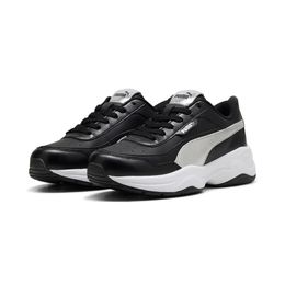 Sneaker Puma "CILIA MODE METALLIC WHISPER", Damen, Gr. 36, Puma schwarz, Puma silber, Puma wei&szlig;, Synthetik, Schuhe Sneaker, mit Schn&uuml;rverschluss, Gummi-Laufsohle, Obermaterial aus Synthetik