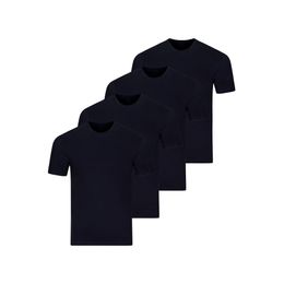 Ragman Unterhemd / Shirt Kurzarm Basic in Marine | Gr.: 3XL
