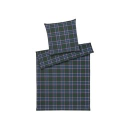 Elegante Bettw&auml;sche Westminster in moosgr&uuml;n | Gr.: 80 x 80 cm