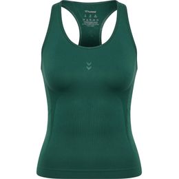 Hummel Sporttop 'Flow' Damen Gr&ouml;&szlig;e XS dunkelgr&uuml;n