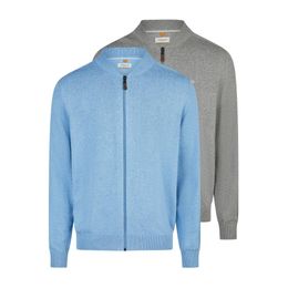 Redmond Strickjacke Basic in Hellblau / hellgrau | Gr.: XXL