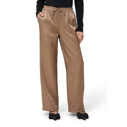Stoffhose Zero "Damen mit Knittereffekt 30 Inch", Damen, Gr. 34, Normalgr&ouml;&szlig;en, mountain trail, Web, Obermaterial: 85% Viskose, 15% Polyamid; Besatz: 63% Polyacryl, 37% Polyamid; &Auml;rmelfutter: 63% Polyacryl, 37% Polyamid, gl&auml;nzend, festlich, figurbetont lang, Hosen Stoffhose, Bindedetail