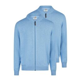 Redmond Strickjacke Basic in Hellblau | Gr.: M