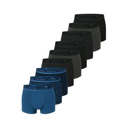 uncover by Schiesser Retro Short / Pant Cotton in Schwarz / blau | Gr.: XXL