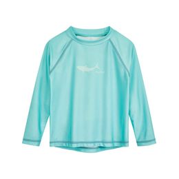 Playshoes UV-Schutz Bade-Shirt 1/1-Arm Hai in t&uuml;rkis | Gr.: 110-116