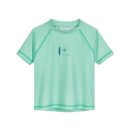 Playshoes UV-Schutz Shirt 1/2-Arm Surfbrett Palme in mint | Gr.: 86-92