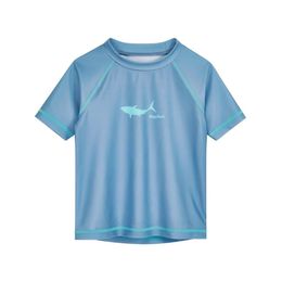 Playshoes UV-Schutz Bade-Shirt 1/2-Arm Hai in blau | Gr.: 74-80