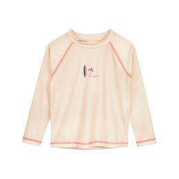 Playshoes UV-Schutz Shirt 1/1-Arm Surfbrett Palme in ecru | Gr.: 86-92